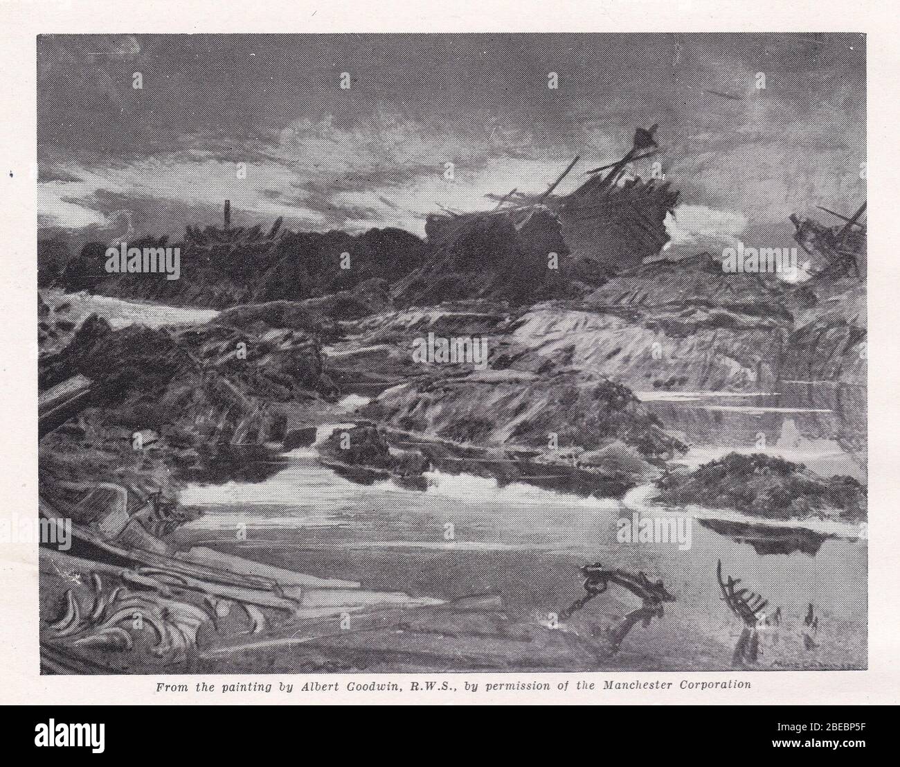 The End of the Invincible Armada by Albert Goodwin Stock Photo - Alamy