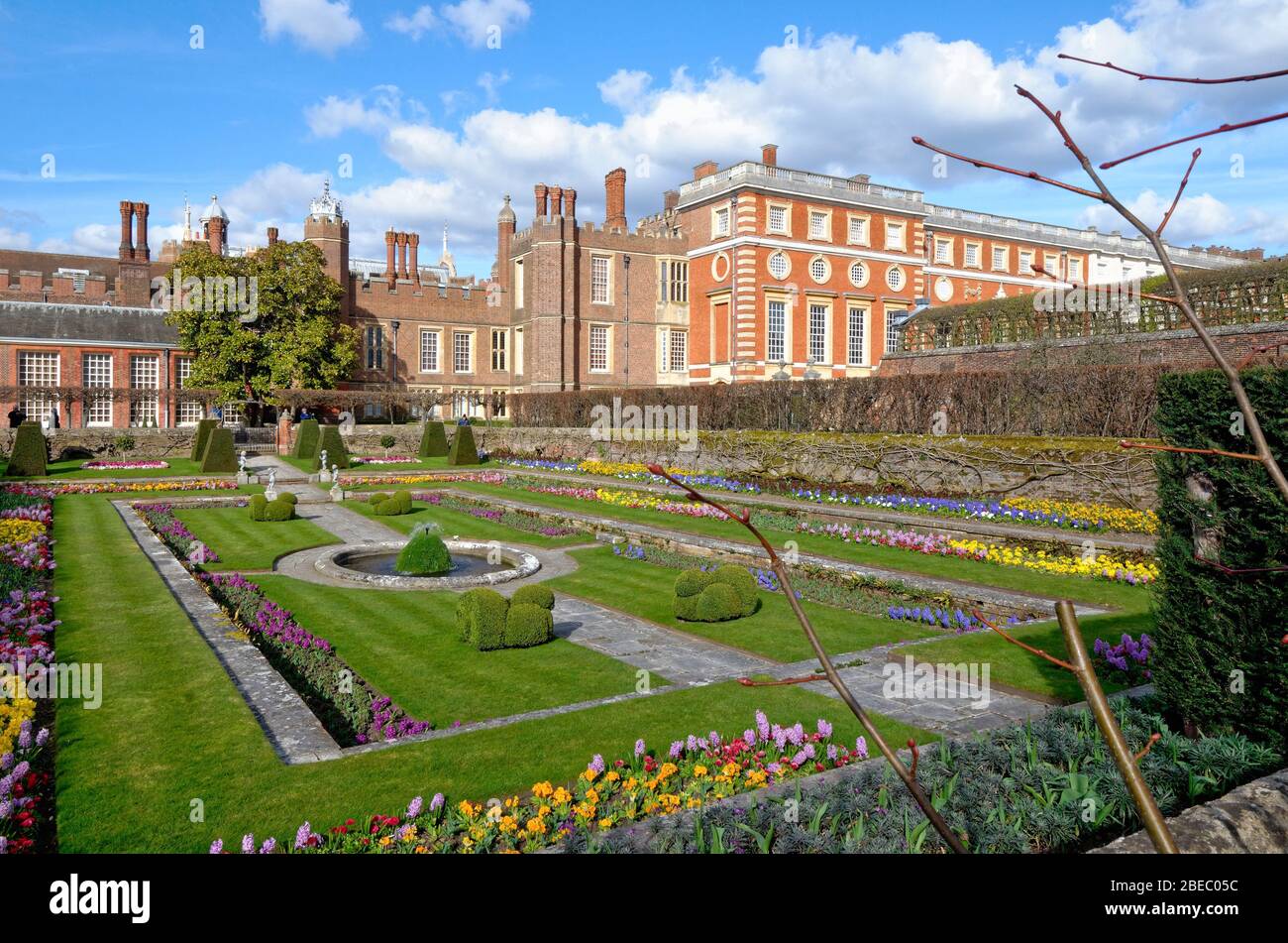 Exterior of Hampton Court royal Palace west London England UK Stock ...