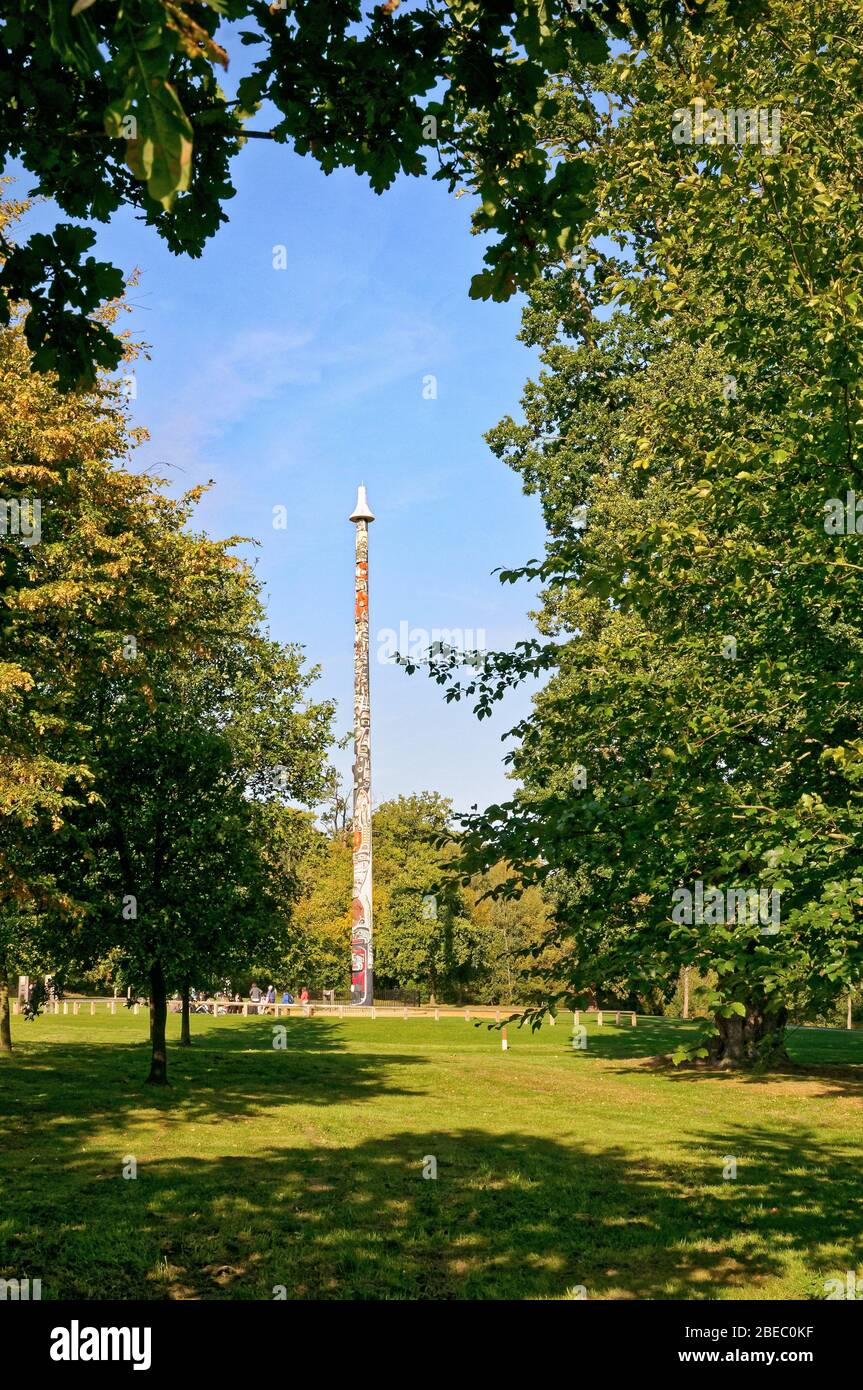 The Totem Pole in Windsor Great Park Virginia Water, Surrey England UK ...