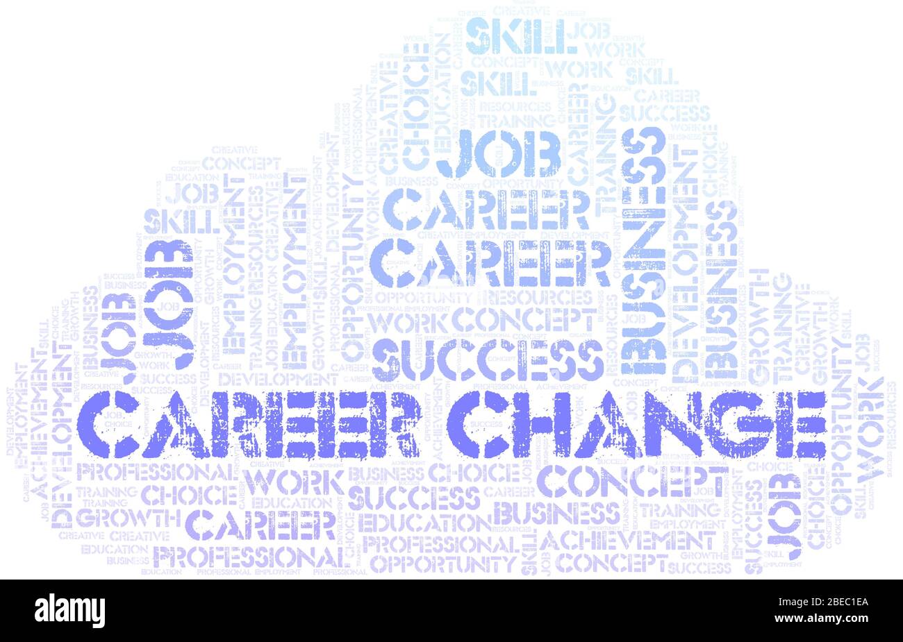 Career Change typography word cloud. Wordcloud collage made with the ...