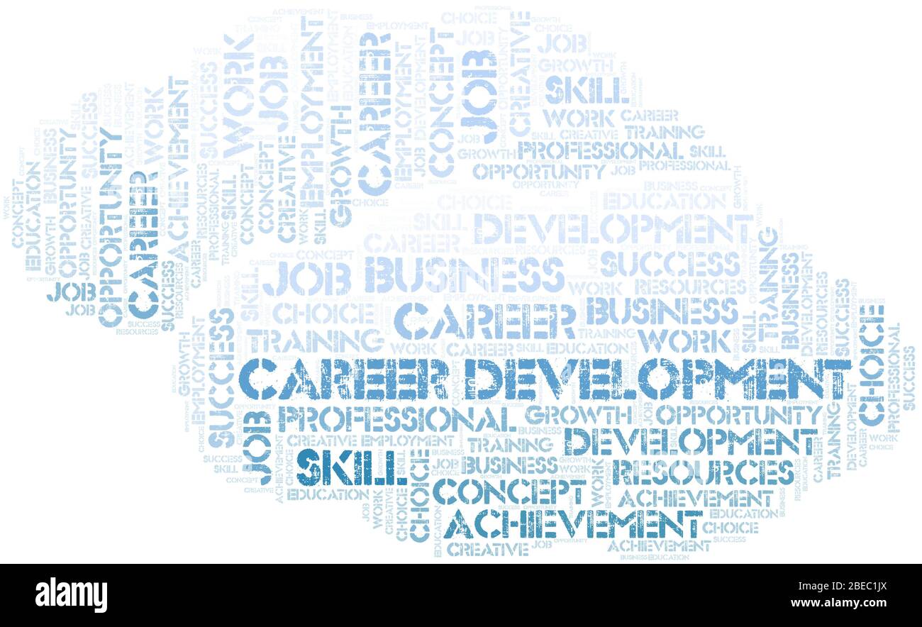 Career Development typography word cloud. Wordcloud collage made with ...