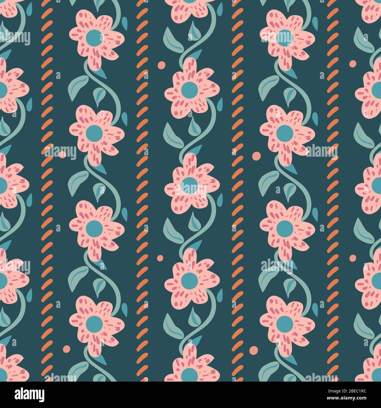 Floral stripe hi-res stock photography and images - Alamy