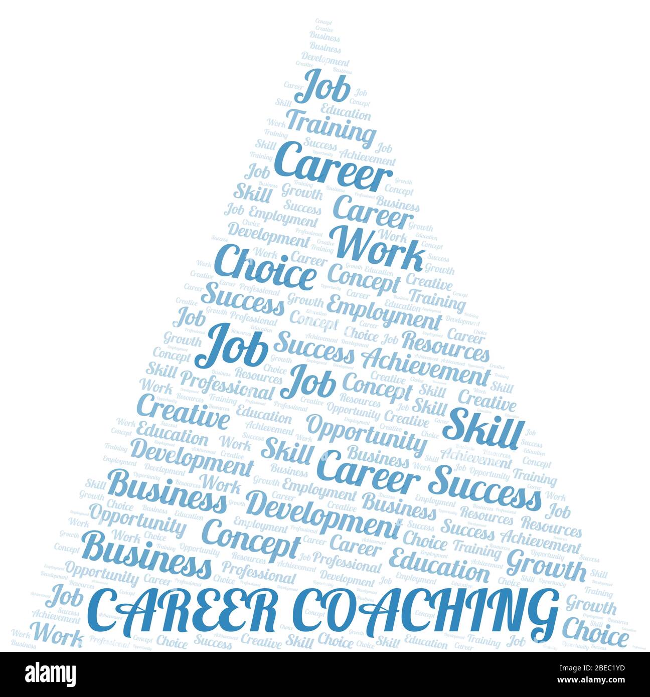 Career Coaching typography vector word cloud. Wordcloud collage made ...