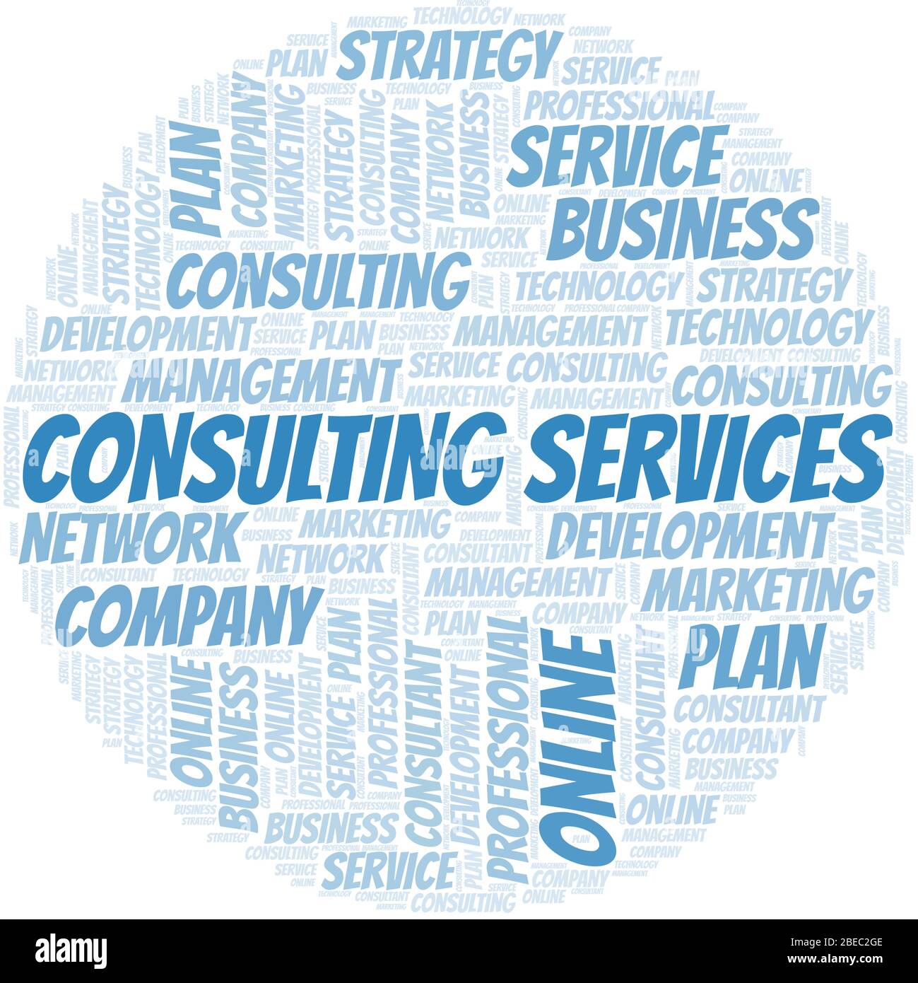 Consulting Services typography vector word cloud. Wordcloud collage ...