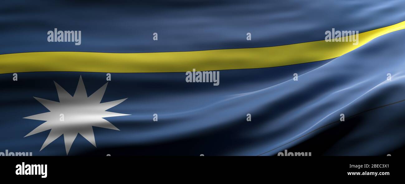 Nauru sign symbol, national flag waving texture background, Nauru ...