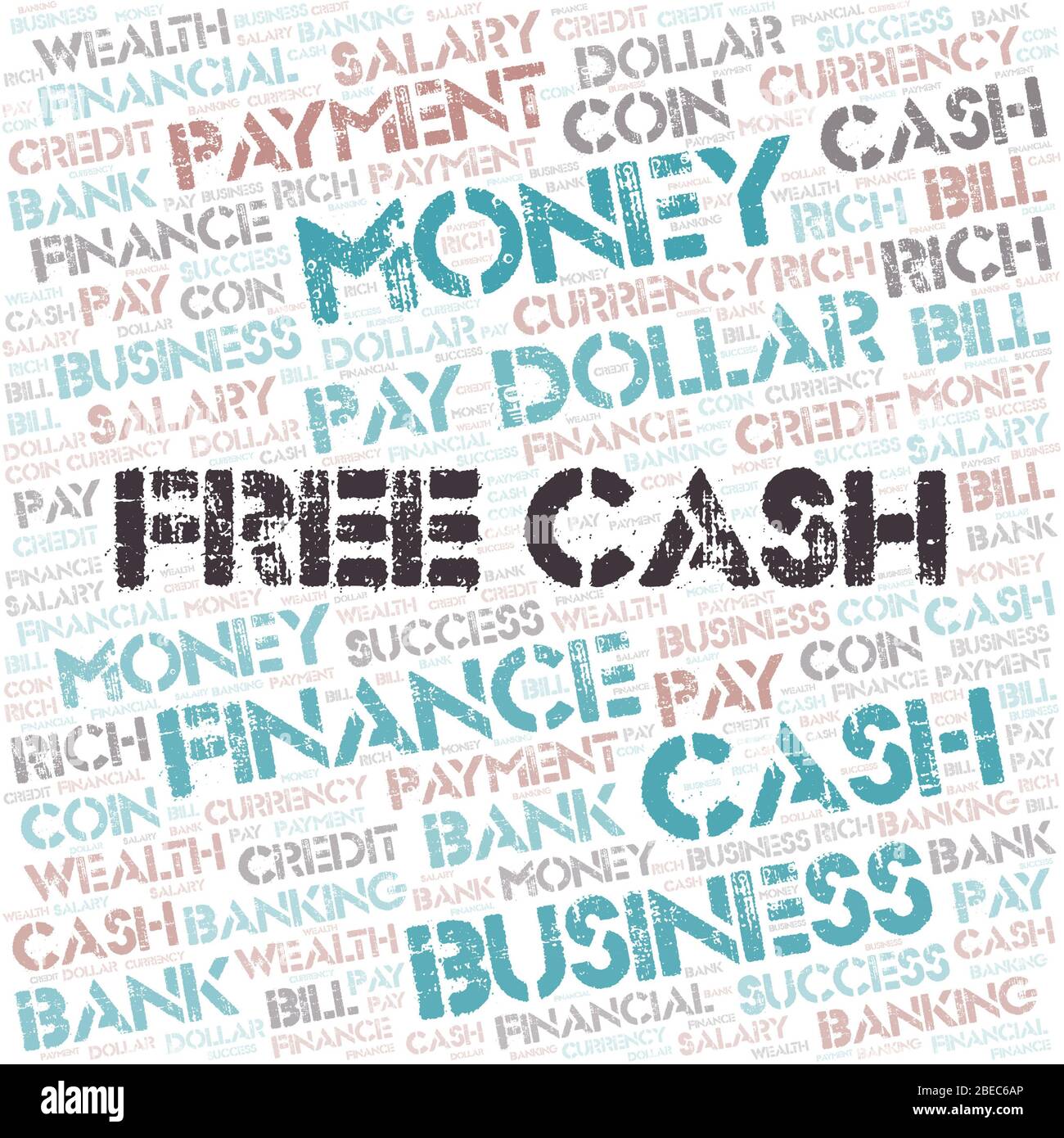 Free Cash typography word cloud. Wordcloud collage made with the text ...