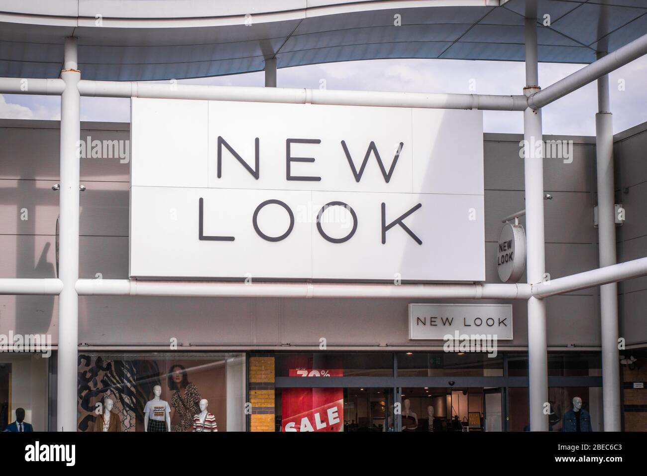 LONDON- SEPTEMBER, 2018: New Look fashion store exterior signage, A ...