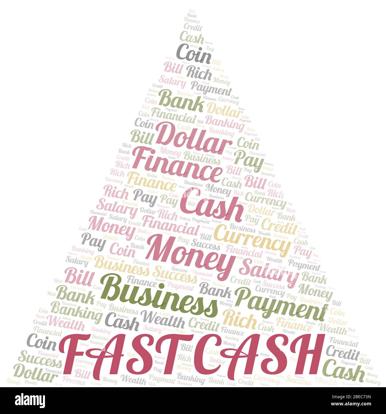 Fast Cash typography vector word cloud. Wordcloud collage made with the ...