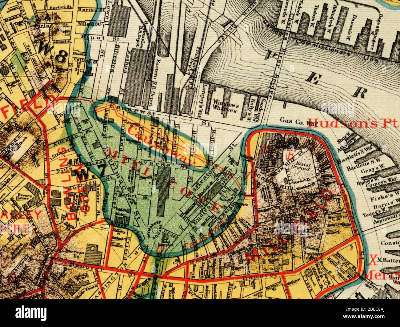 Boston Downtown Map High Resolution Stock Photography and Images - Alamy