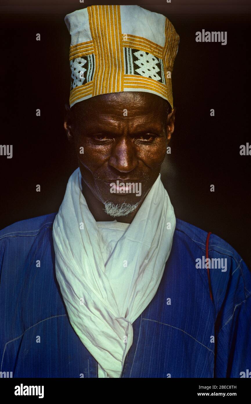 Muslim older man from Guinea West Africa 1979 Stock Photo - Alamy