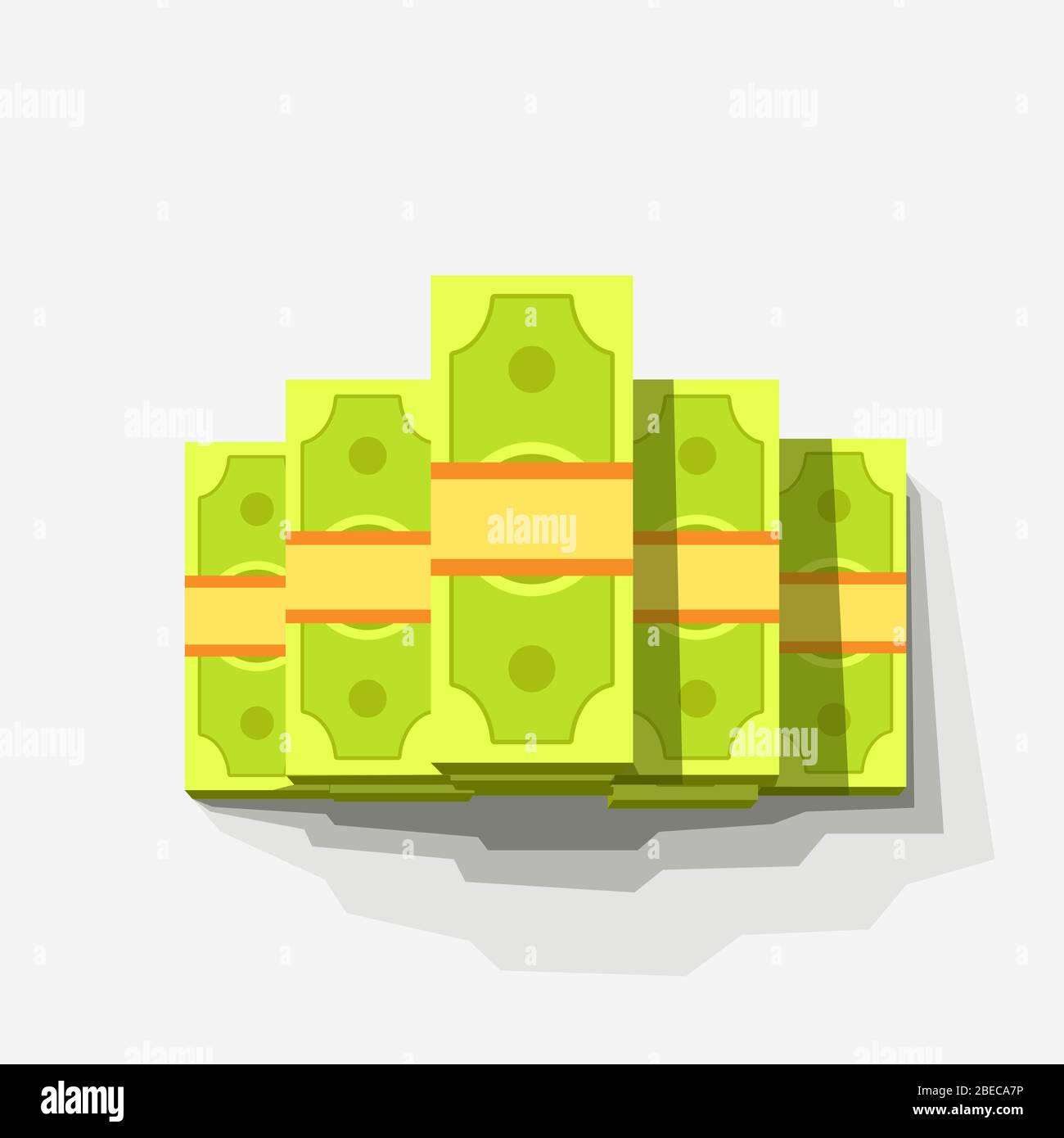 green cartoon money on white Stock Vector Image & Art - Alamy