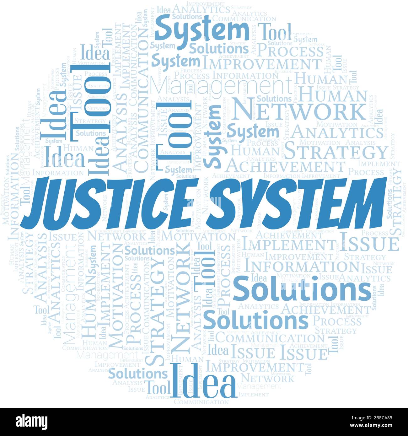 Justice System typography vector word cloud. Wordcloud collage made ...