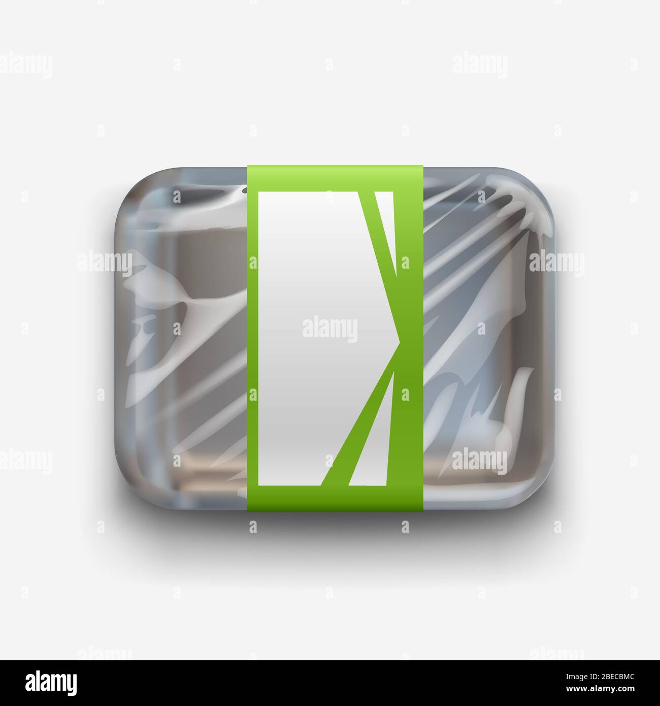 Plastic film realistic stretch Stock Vector Images - Alamy