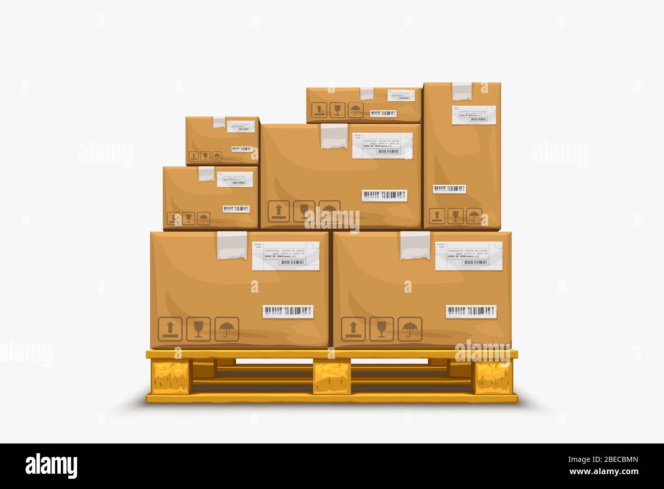 Box boxes export delivery Stock Vector Images - Alamy