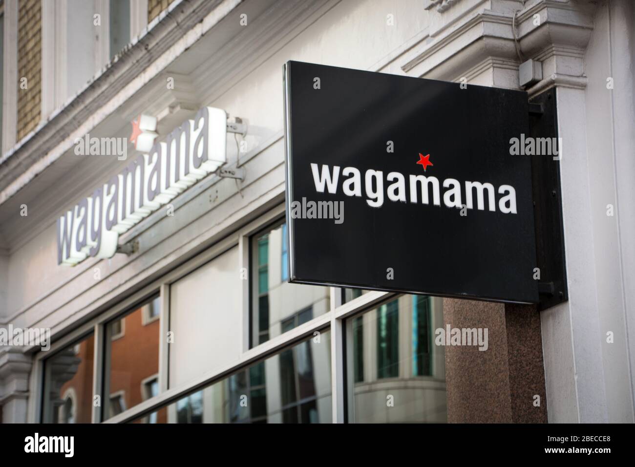 Wagamama sign logo hi-res stock photography and images - Alamy