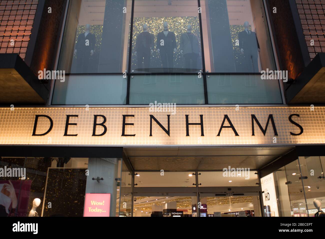 LONDON- Debenhams department store- a British multinational retailer ...