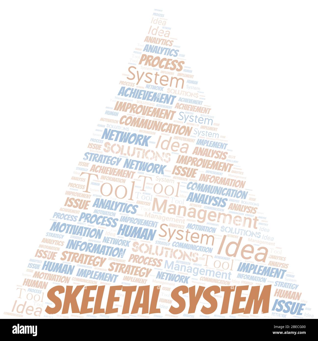 Skeletal System typography vector word cloud. Wordcloud collage made ...