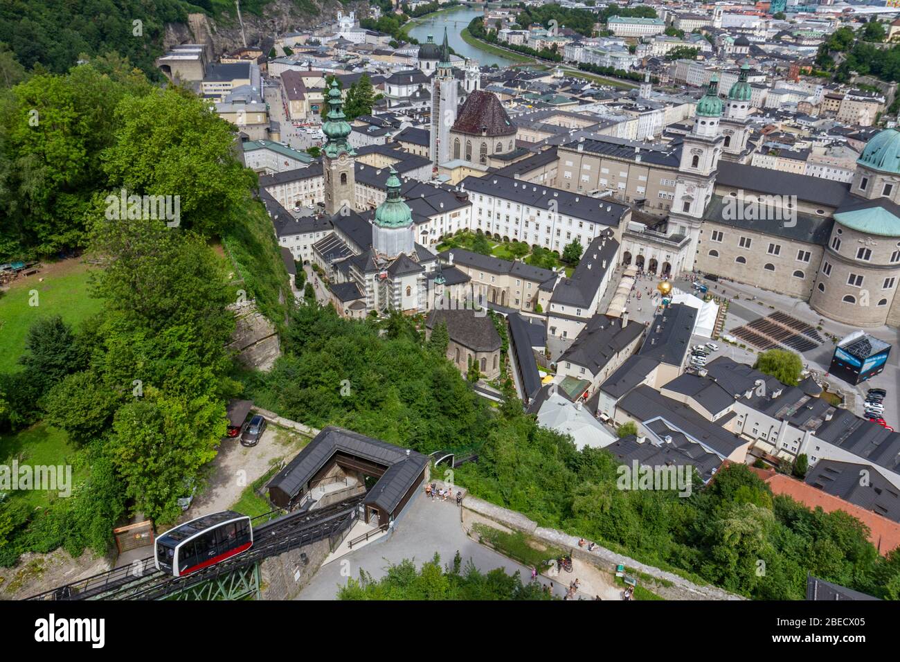 Salzburg festungsbahn funicular railway hi-res stock photography and ...