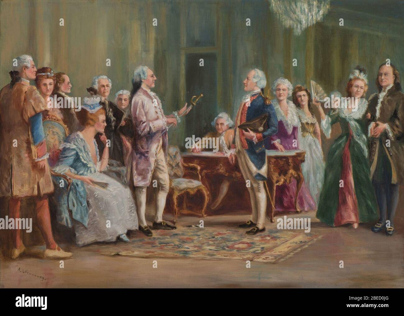 George Washington Accepting Lord Cornwallis's Sword by Alice Spaulding ...