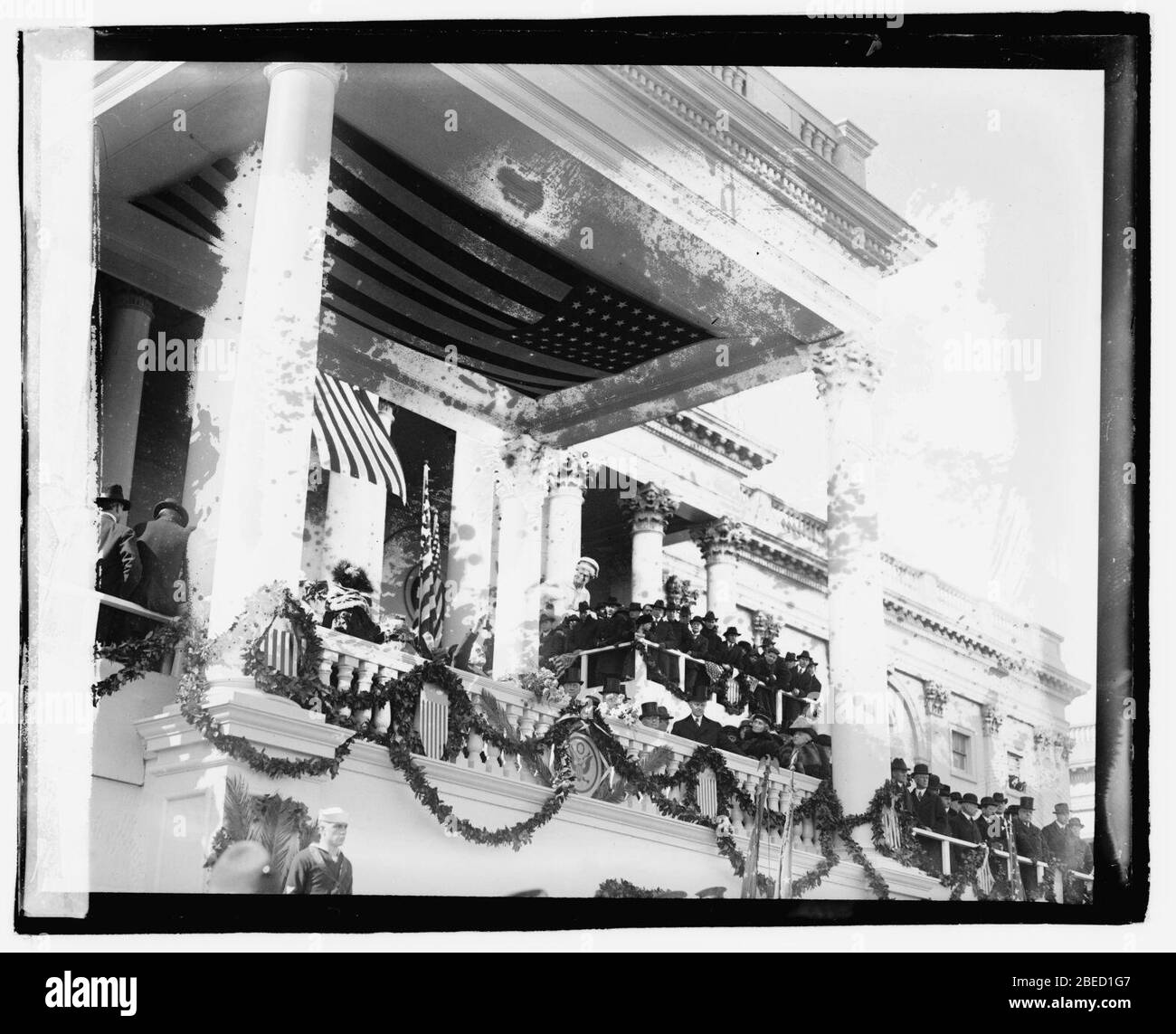 Harding delivering Inaugural address Stock Photo - Alamy