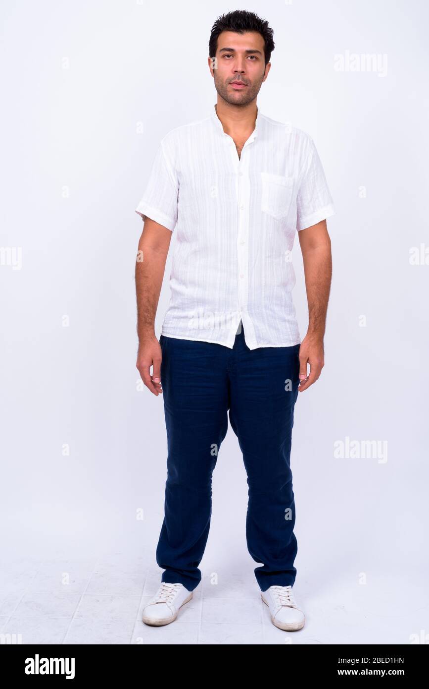 Full body shot of handsome Turkish man Stock Photo - Alamy