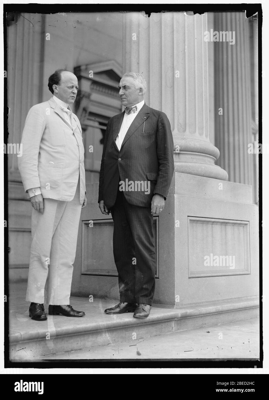 HARDING, WARREN GAMALIEL. AS SENATOR, WITH SEN. POMERENE Stock Photo ...