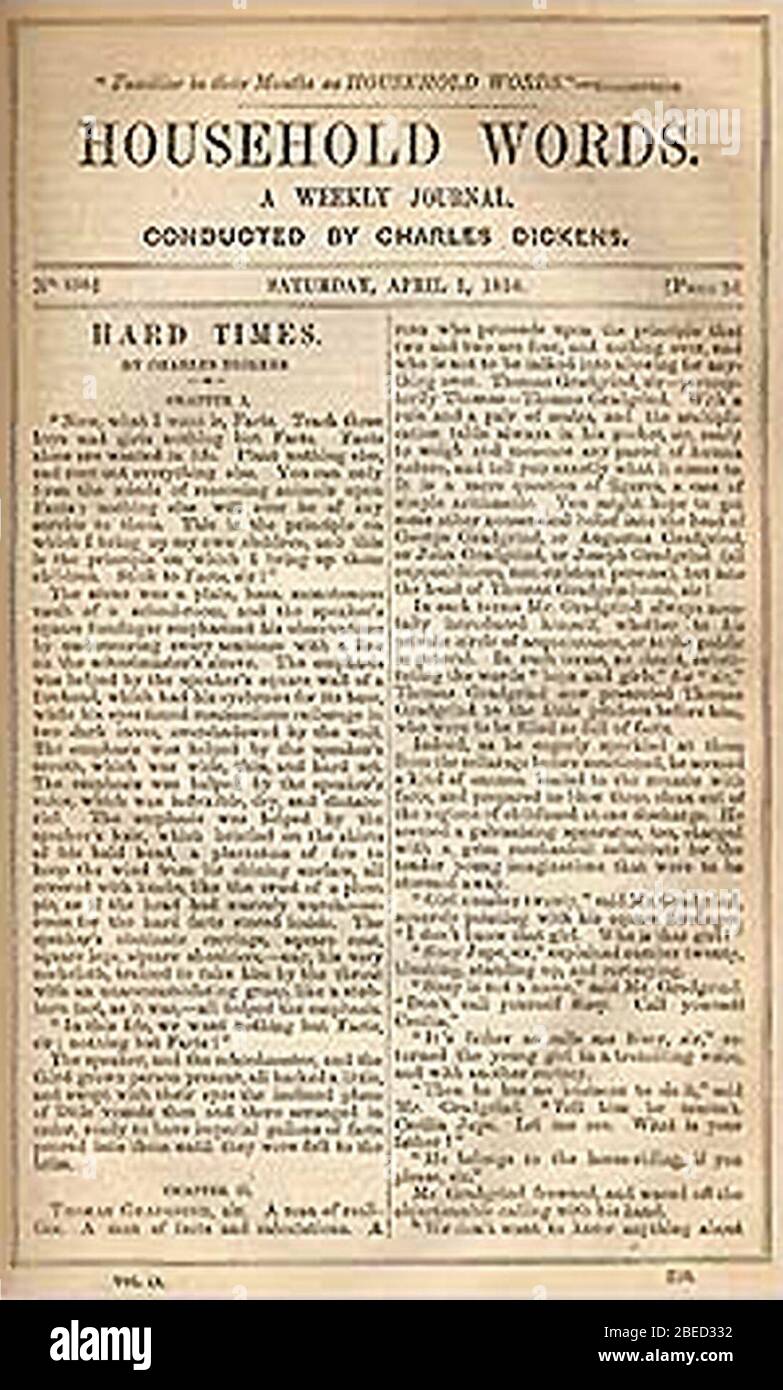 Hardtimes serial cover Stock Photo - Alamy