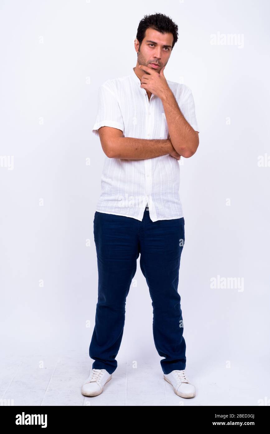 Full body shot of handsome Turkish man Stock Photo - Alamy