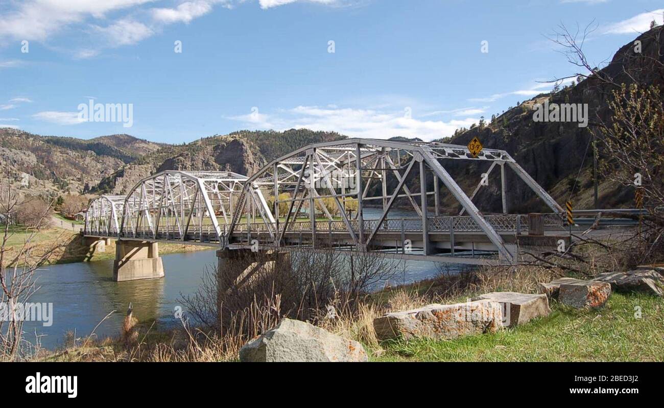 Hardy Bridge - looking NE - Cascade County Montana US - 2009 Stock ...