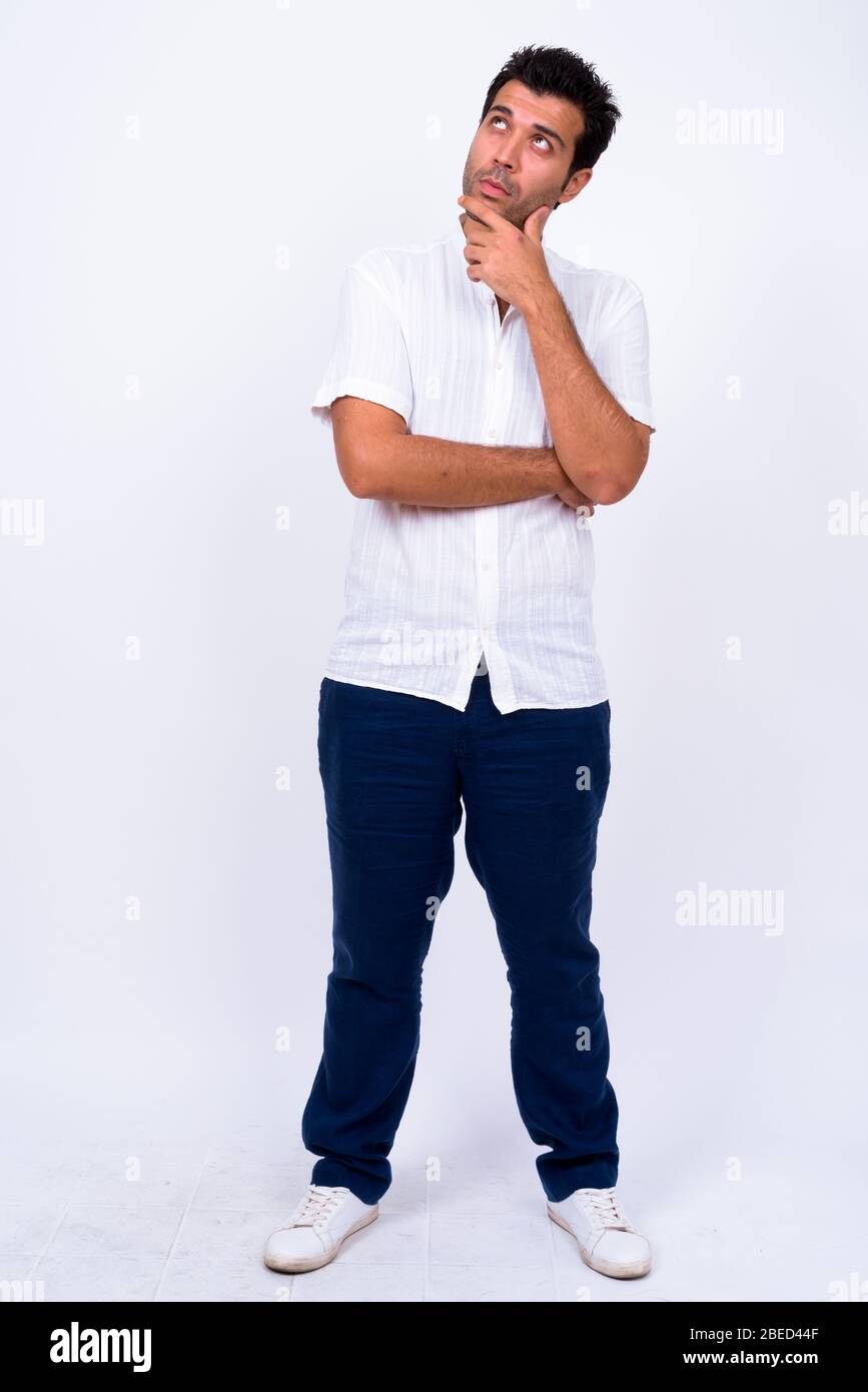 Full body shot of handsome Turkish man Stock Photo - Alamy