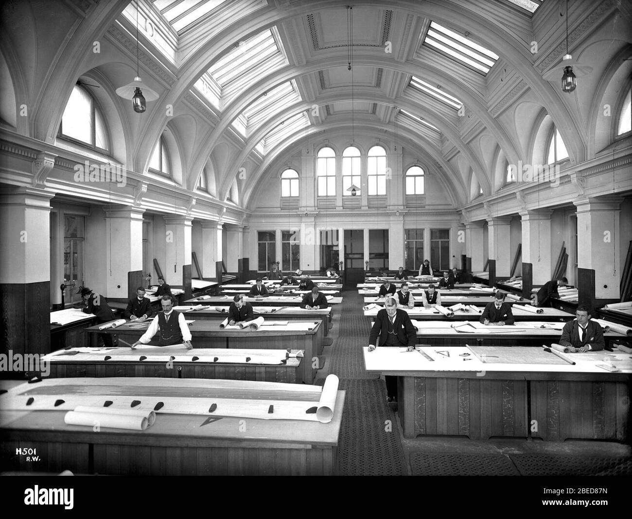 Harland & Wolff drawing room 1 Stock Photo - Alamy