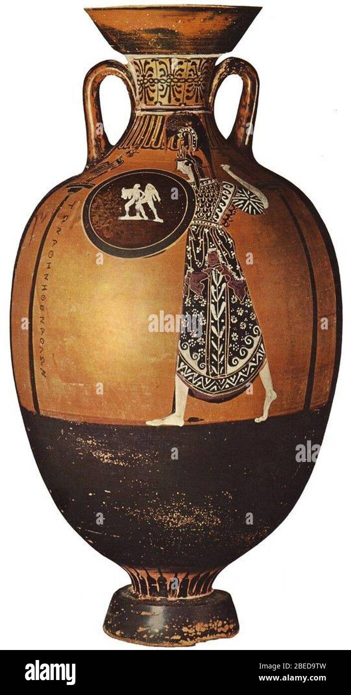 Harmodius and Aristogeiton. Panathenaic amphora Stock Photo - Alamy