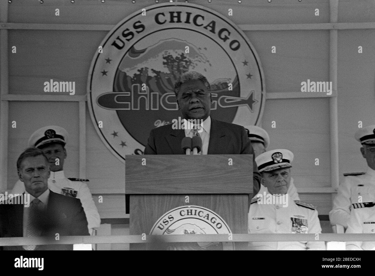Uss chicago ssn 721 Black and White Stock Photos & Images - Alamy