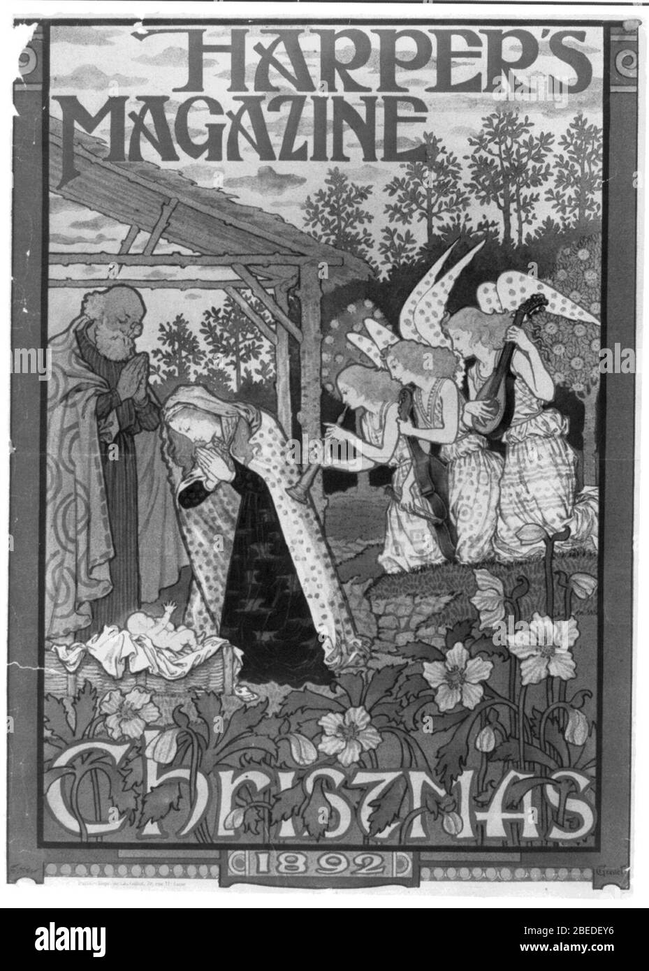 Harper's Magazine, Christmas, 1892 Stock Photo - Alamy