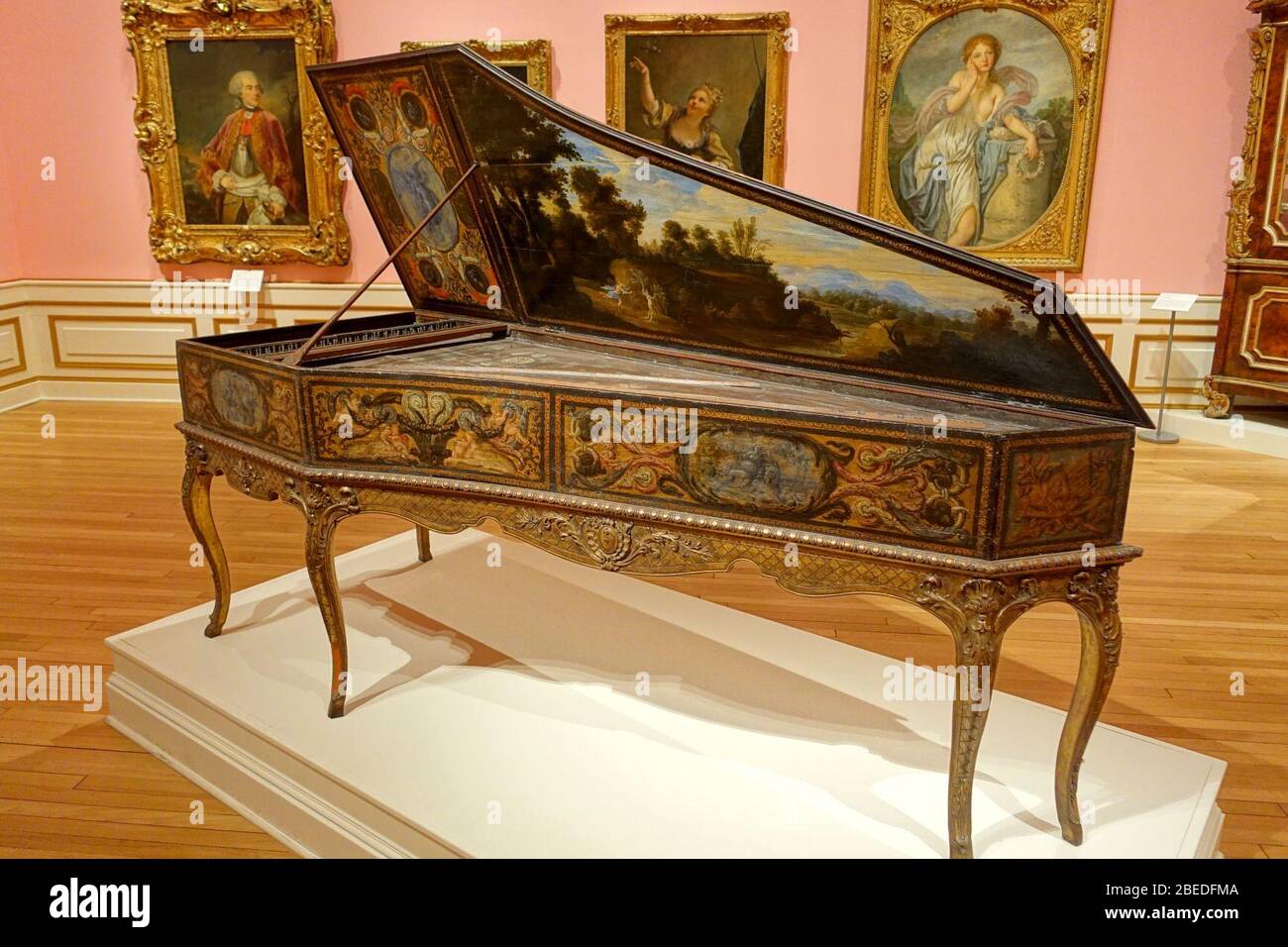 Harpsichord with Apollo and Daphne, by Claude Jacquet, view 1, French ...
