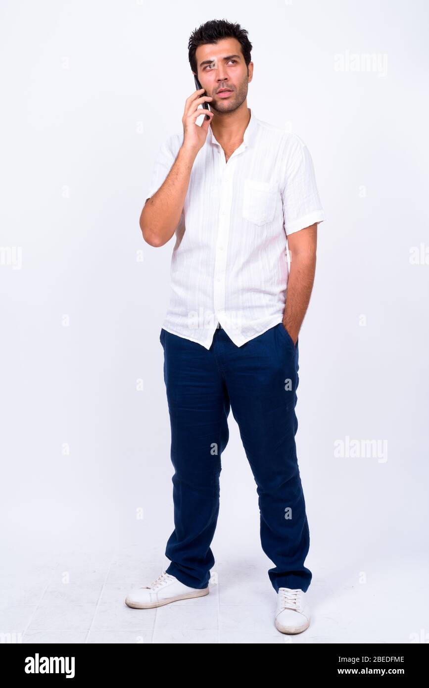 Full body shot of handsome Turkish man Stock Photo - Alamy