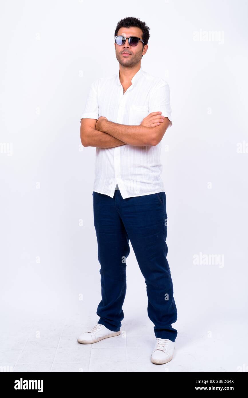 Full body shot of handsome Turkish man Stock Photo - Alamy