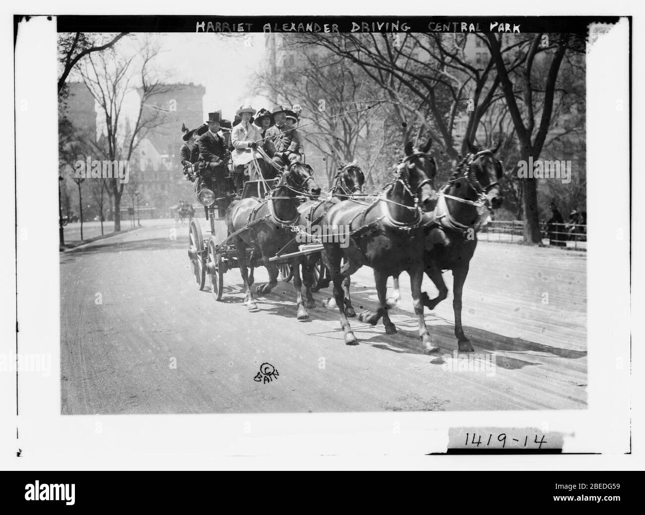 Harriet Alexander driving, Central Park Stock Photo - Alamy