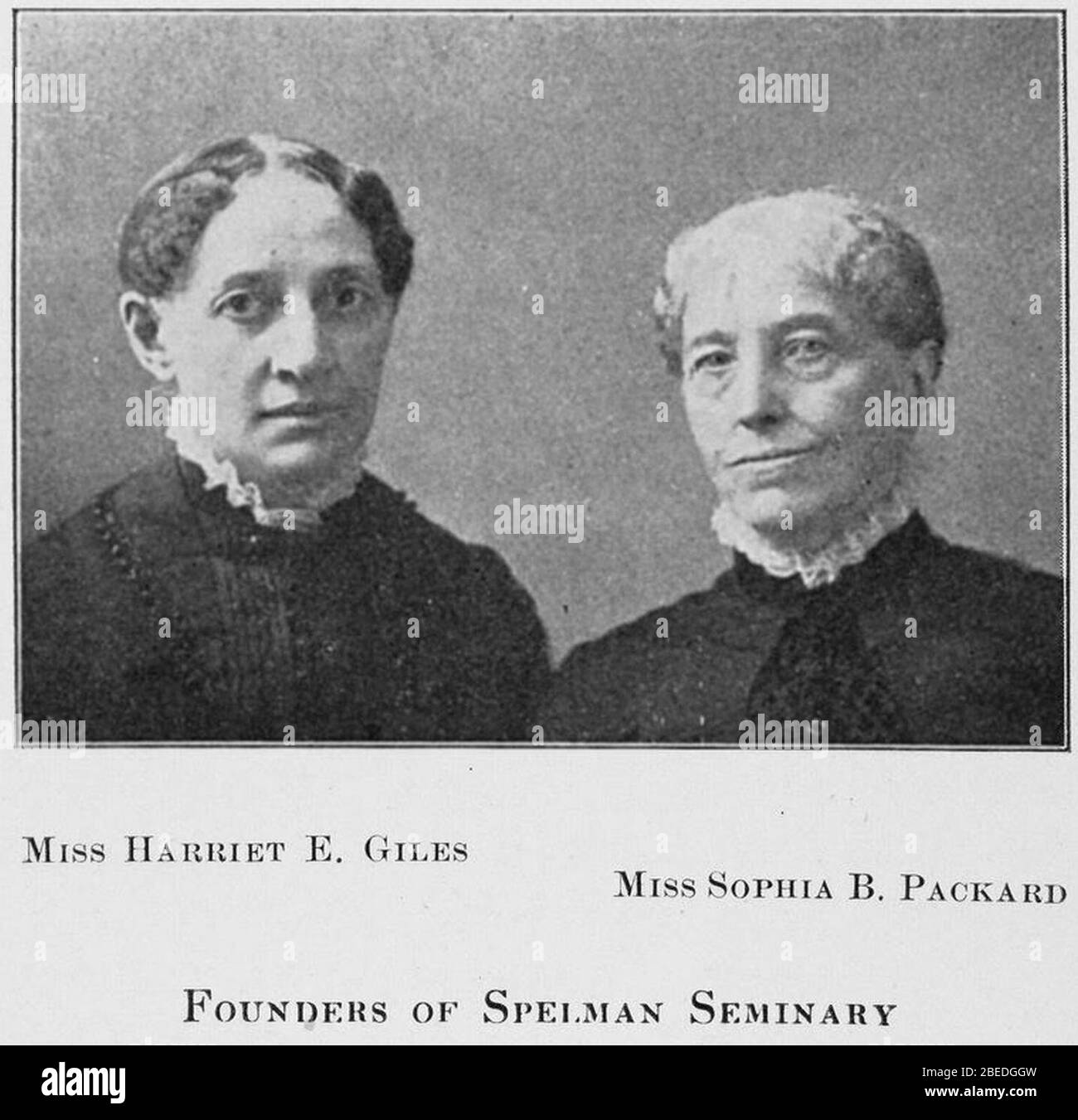 Harriet E. Giles and Sophia B. Packard Stock Photo - Alamy