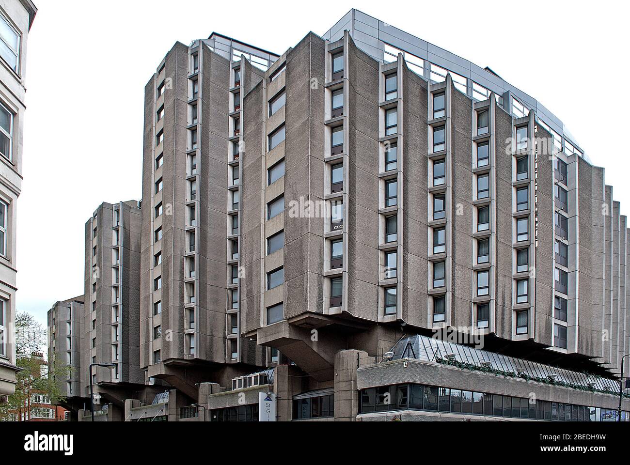 1970s Brutalist Architecture Concrete St, Giles Hotel Bedford Avenue ...