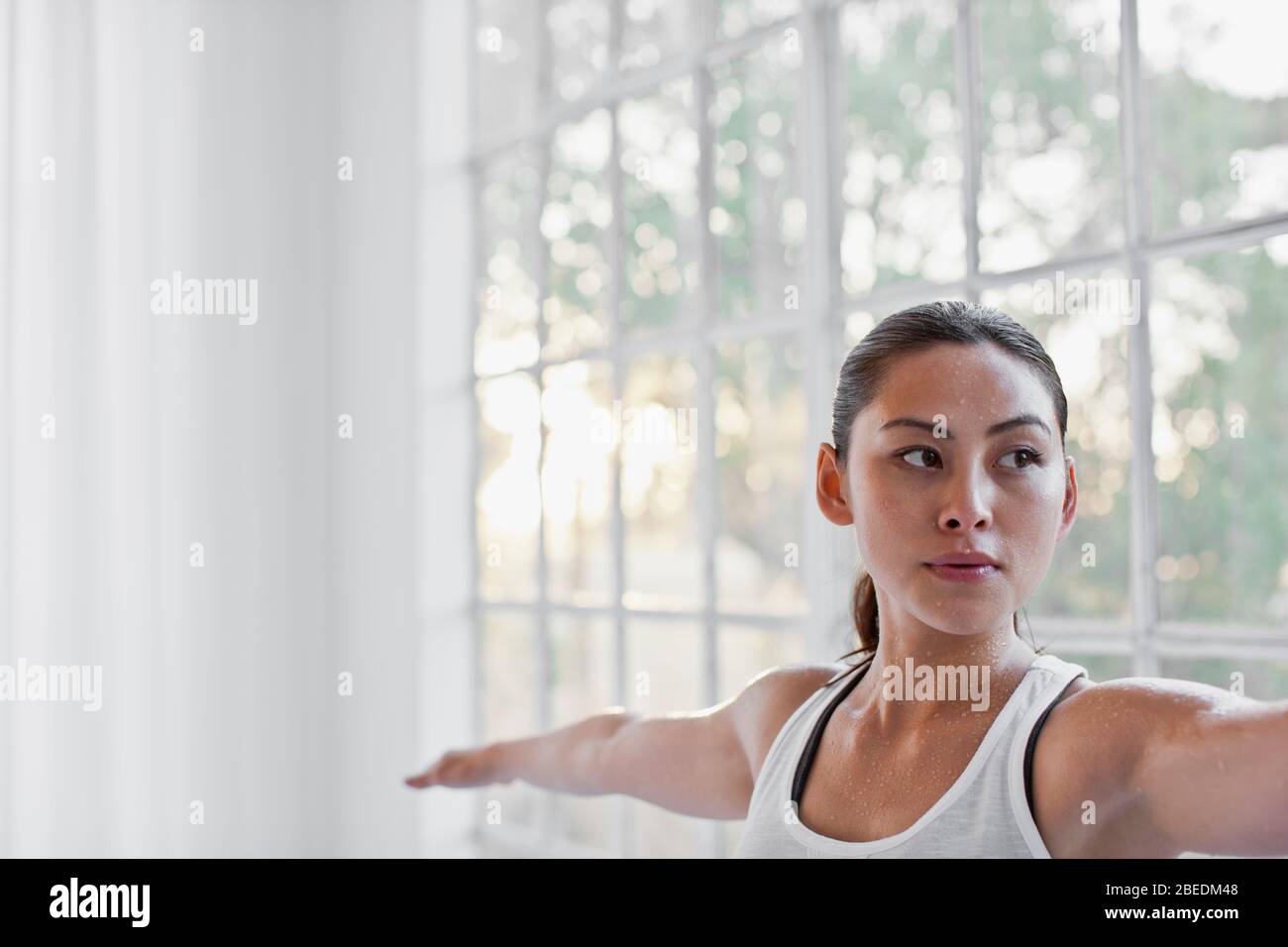Woman sweaty hair hi-res stock photography and images - Alamy