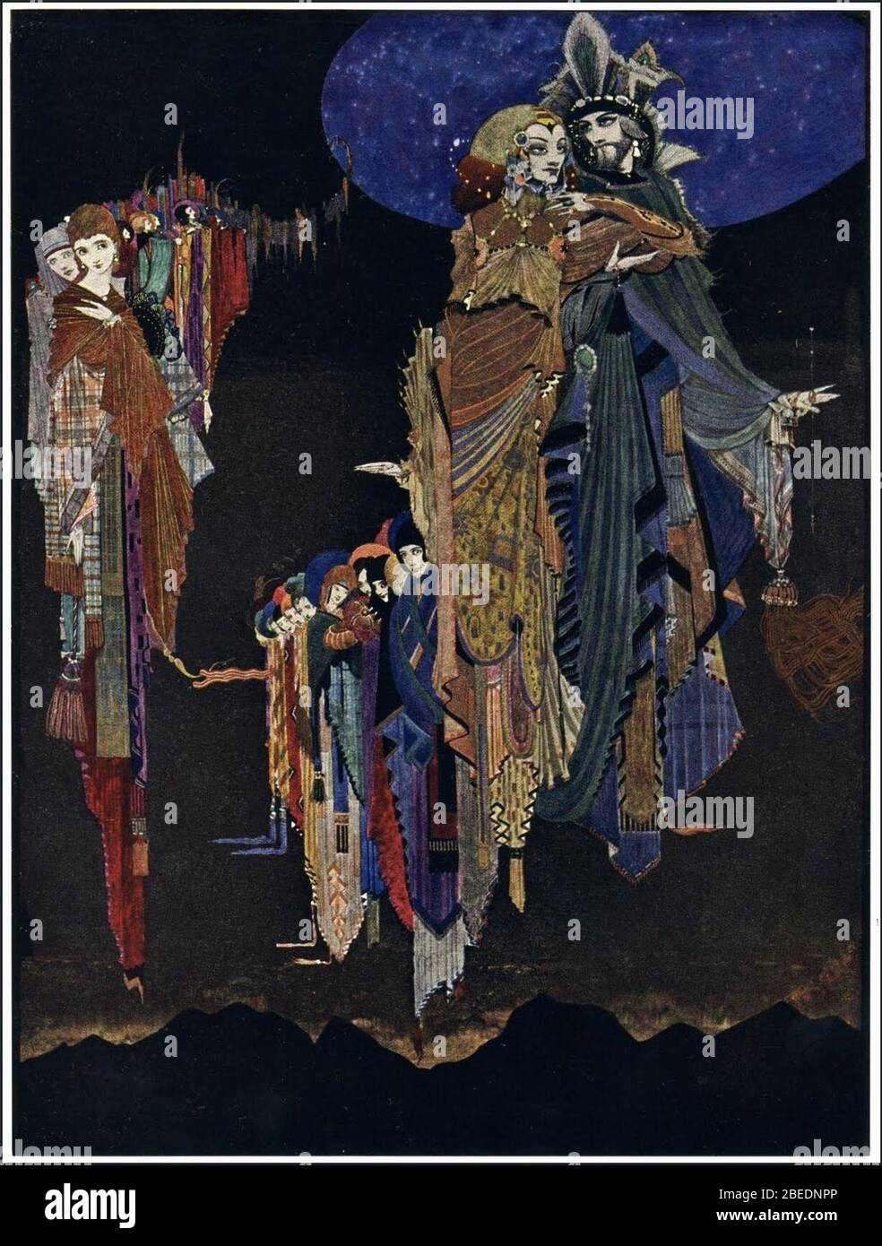 Harry Clarke The Colloquy of Monos and Una Stock Photo - Alamy
