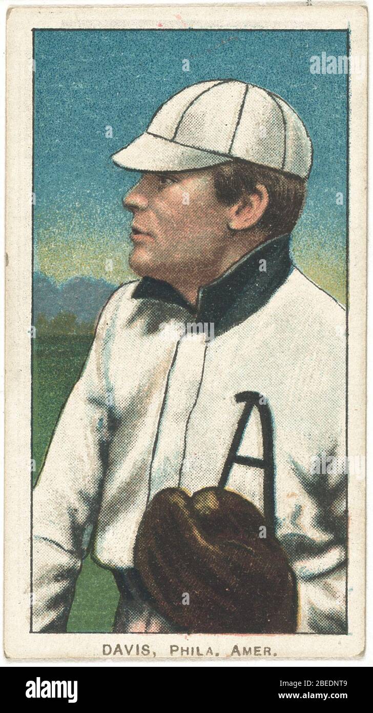 Harry Davis, Philadelphia Athletics, baseball card portrait Stock Photo - Alamy