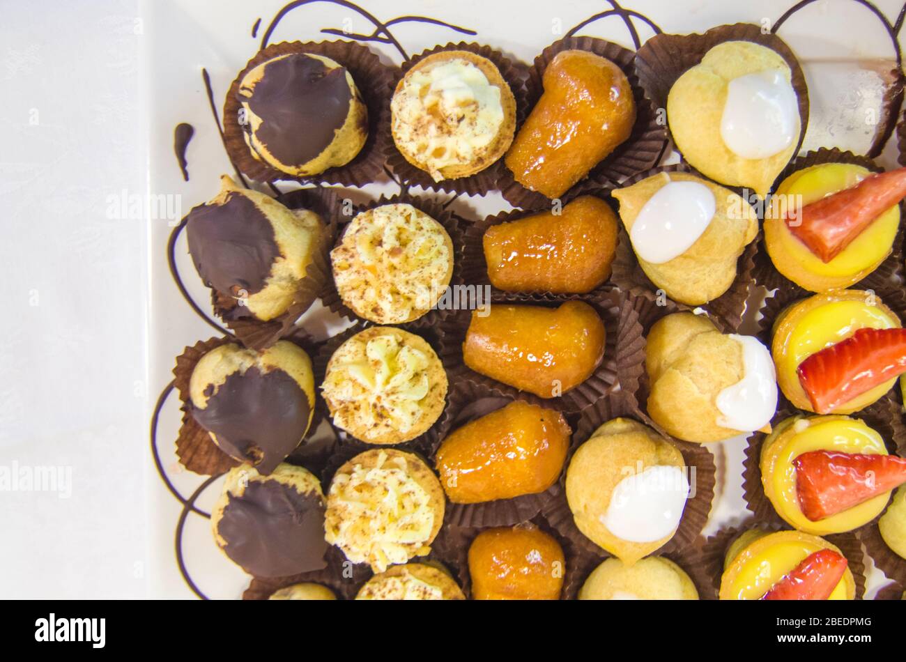 delicious pastries with assorted flavors for your party, for children ...