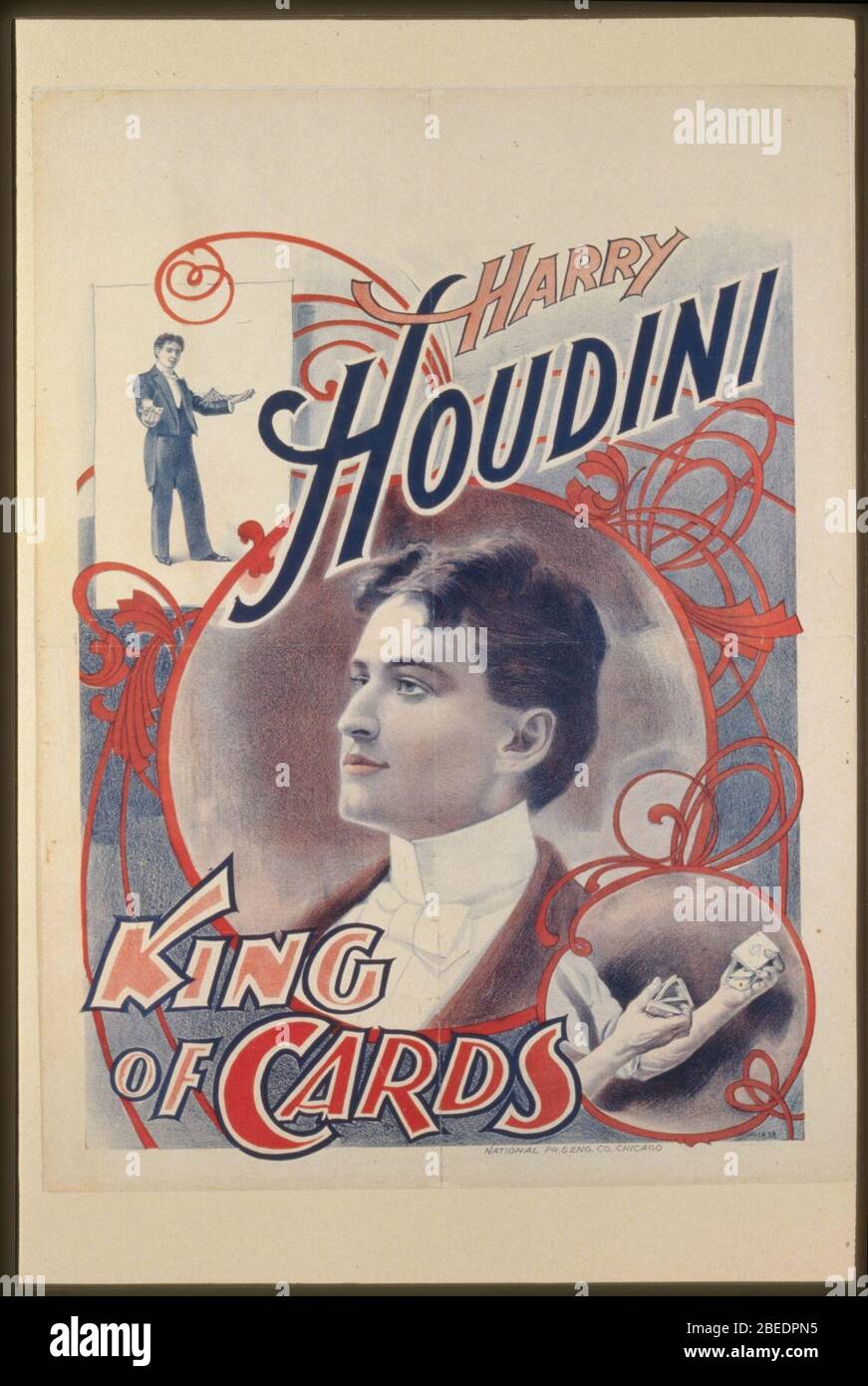 Harry Houdini, king of cards Stock Photo - Alamy