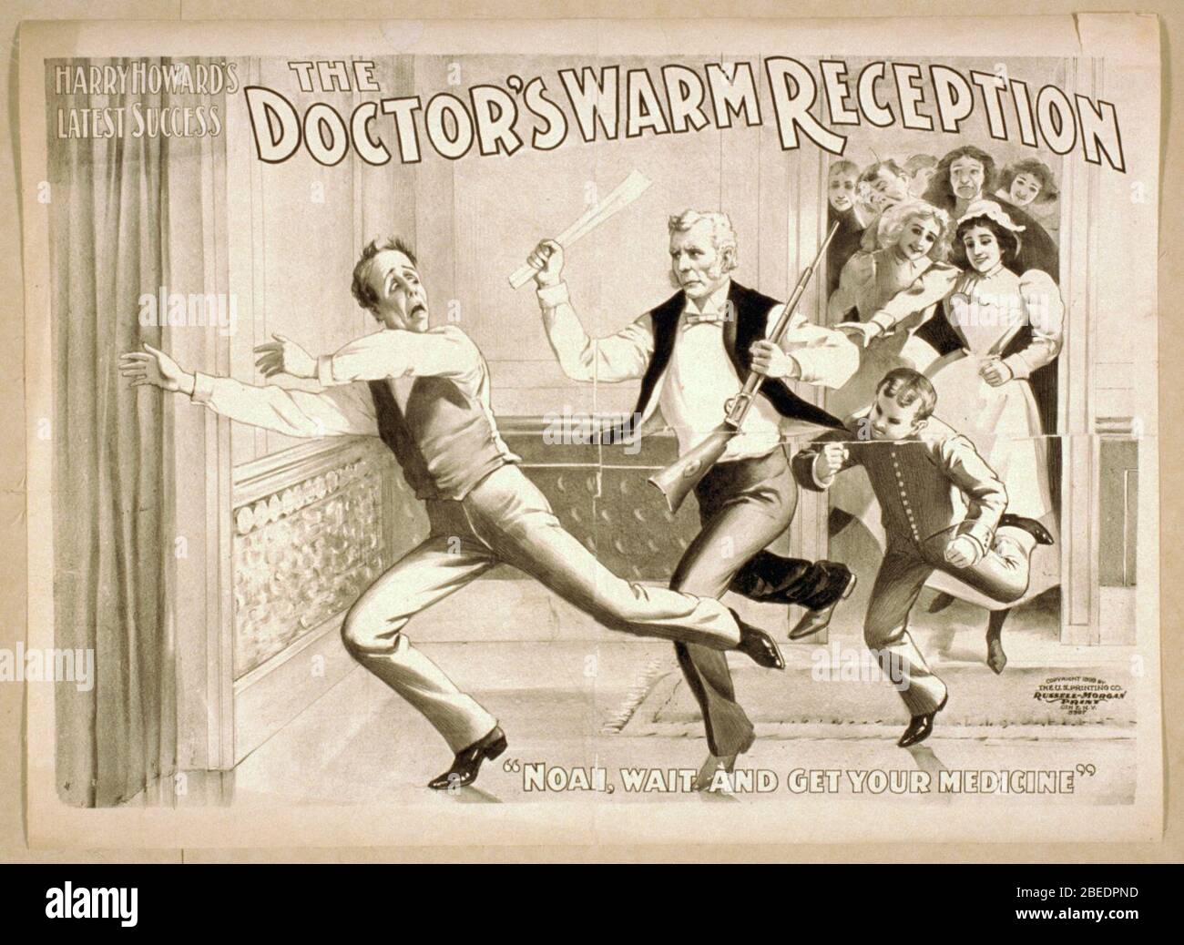 Harry Howard's latest success The doctor's warm reception Stock Photo ...