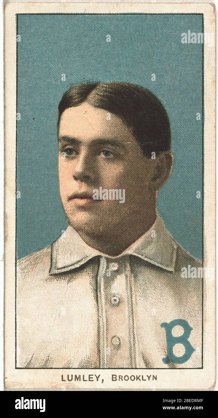 Harry Lumley, Brooklyn Superbas, baseball card portrait Stock Photo - Alamy