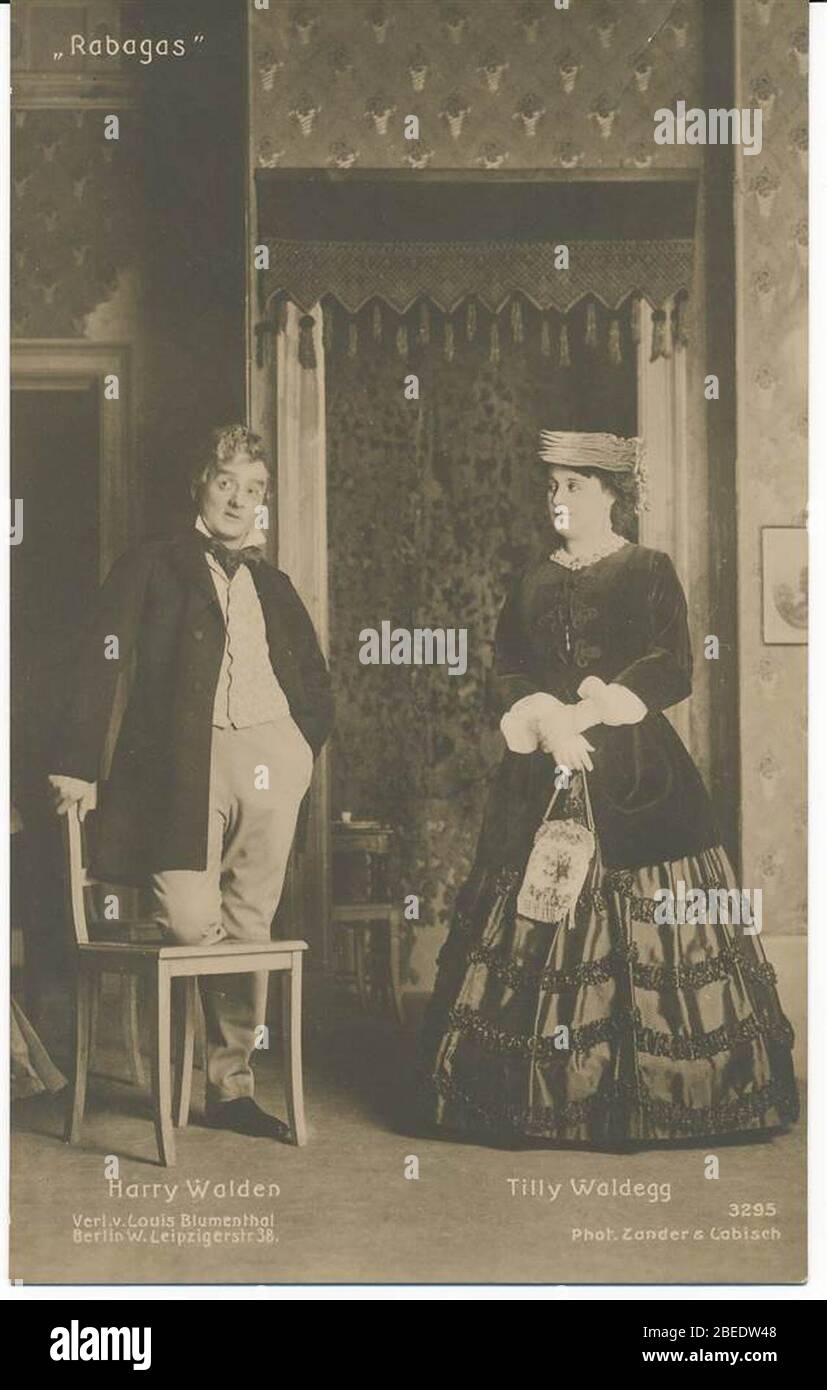 Harry Walden und Tilly Waldegg in 'Rabagas' Stock Photo - Alamy