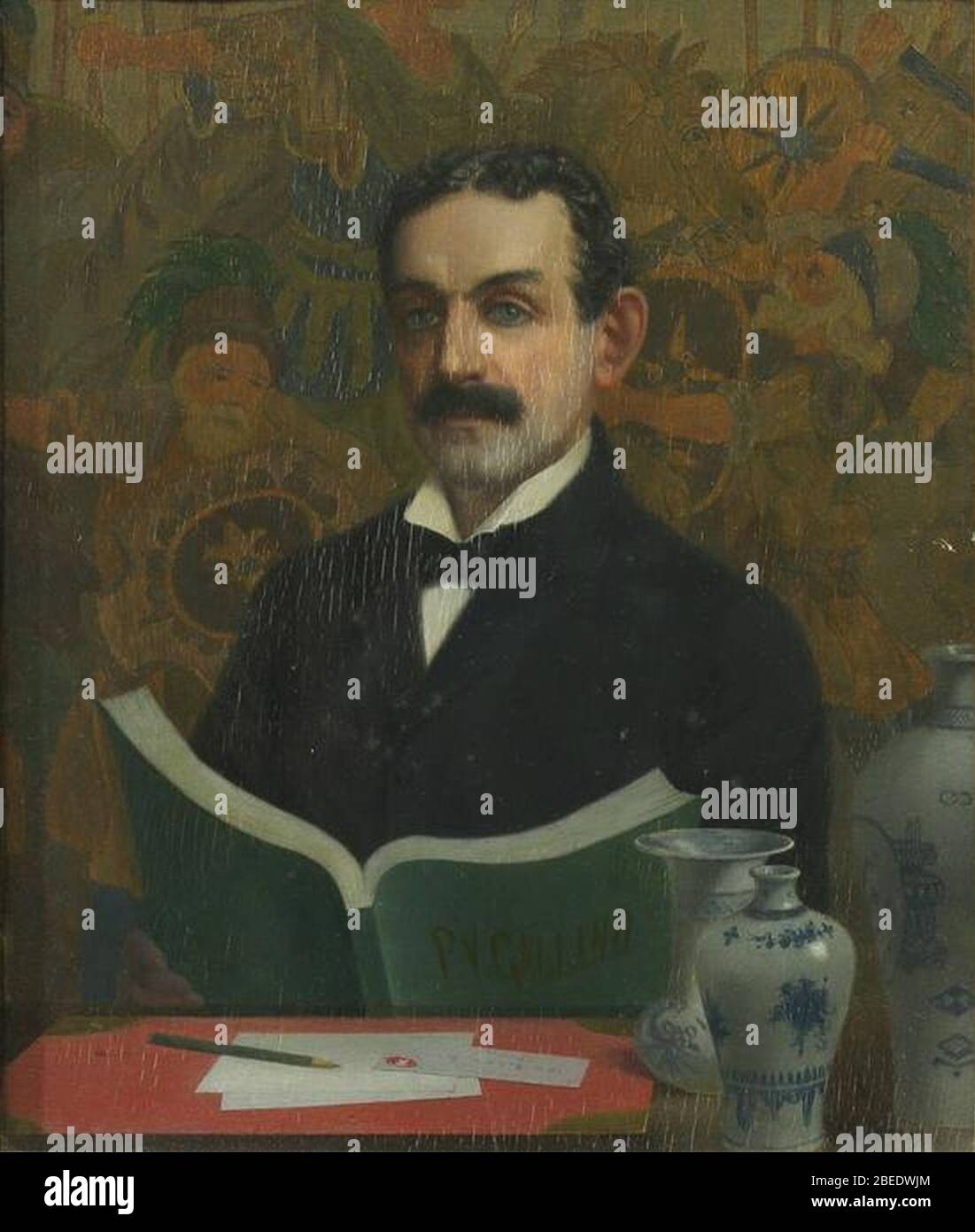 Harry Wilson Watrous--portrait of William Gilman Nicholas Stock Photo ...