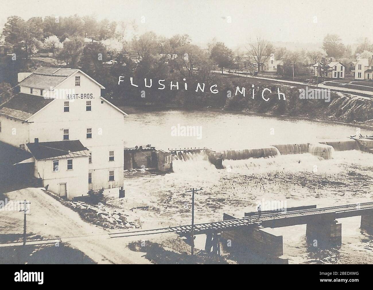 Hart Mill Flushing MI 10 Stock Photo - Alamy